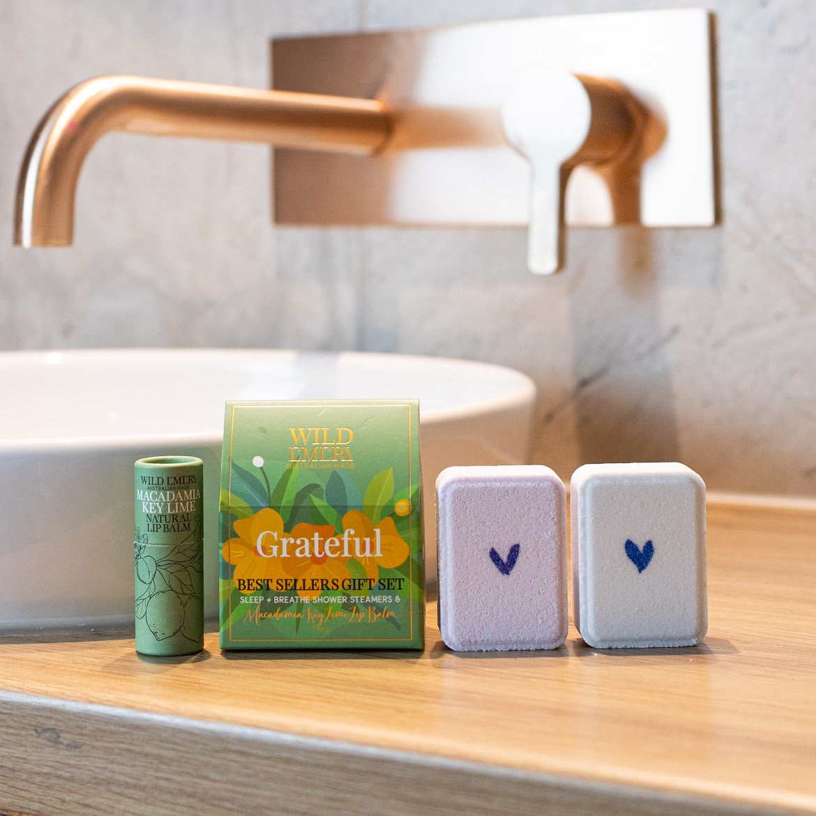 Wild Emery Shower Steamer & Lip Balm Gift Packs – The Hamper Co Geraldton